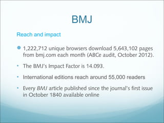 BMJ slides by Annabel Ferriman and Rebecca Coombes | PPT