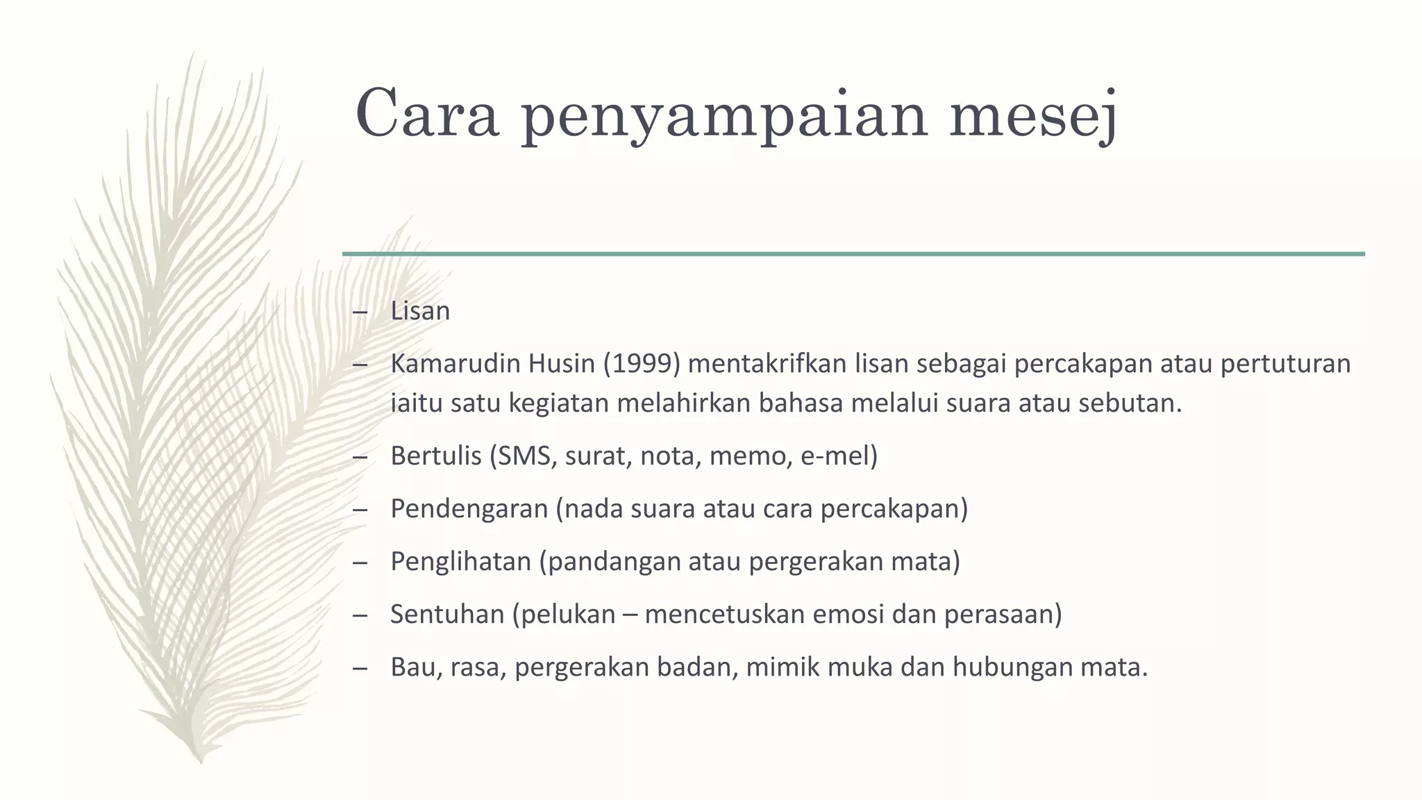 Elemen - elemen komunikasi dalam bahasa melayu | PPTX