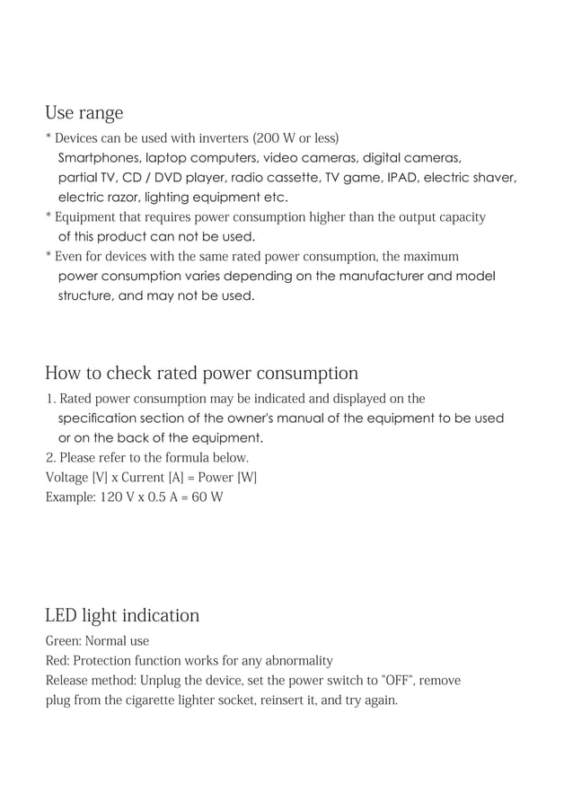 BMK 200W Car Power Inverter User Manual | PDF