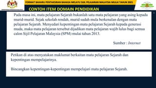 PENGENALAN FORMAT SPM BM KERTAS 1 TAHUN 2025/26 | PDF