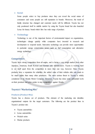 Marketing Strategy Of Toyota | DOCX