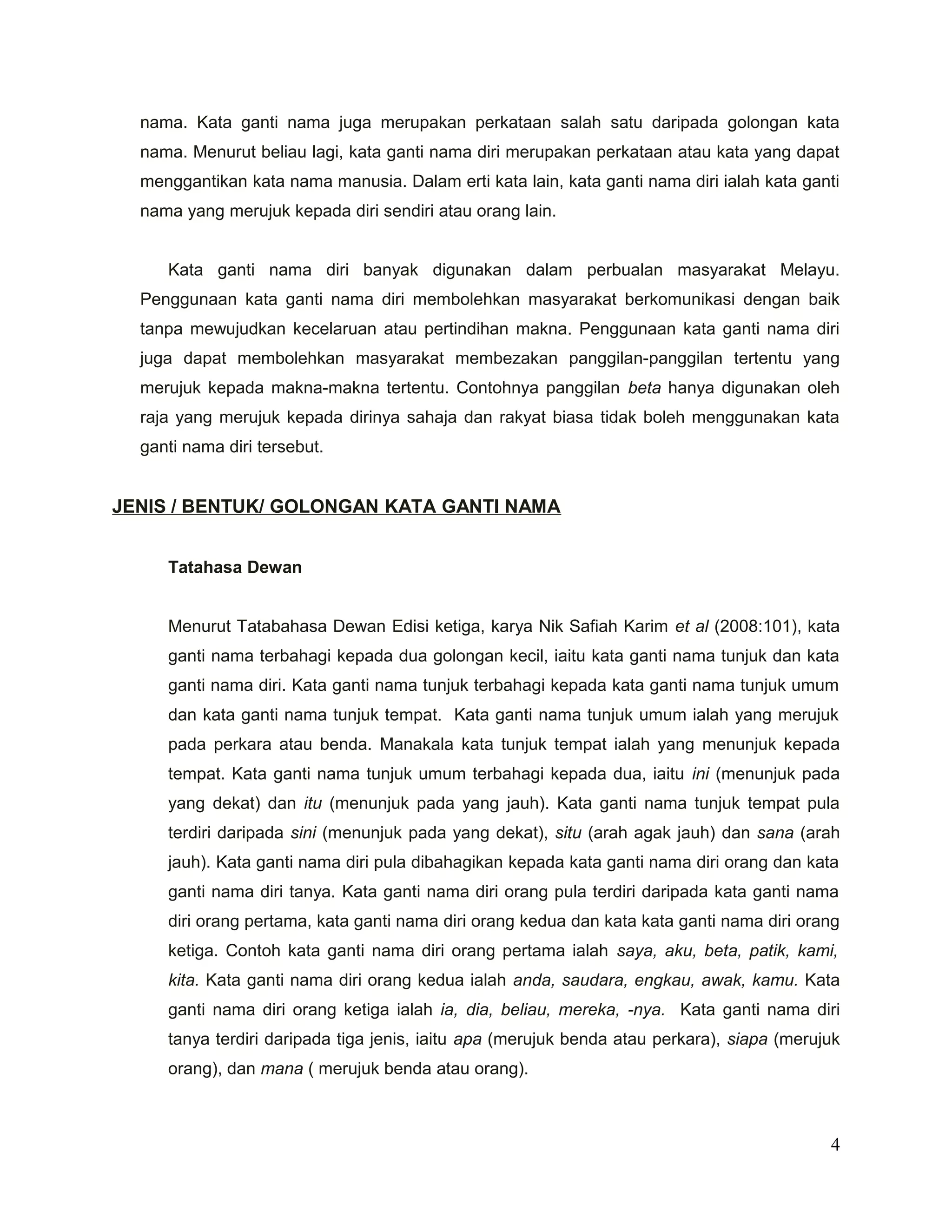 Bml3053 halim kata nama | DOC