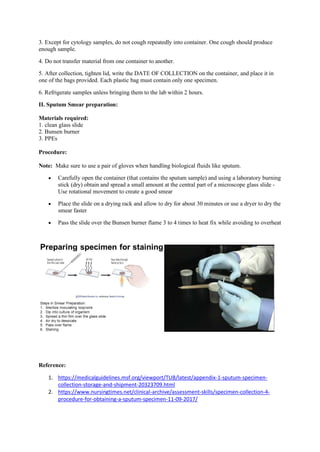 Cytopathology Lab manual for MLT Students | PDF