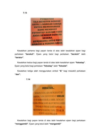 Laporan kesalahan ejaan | DOCX