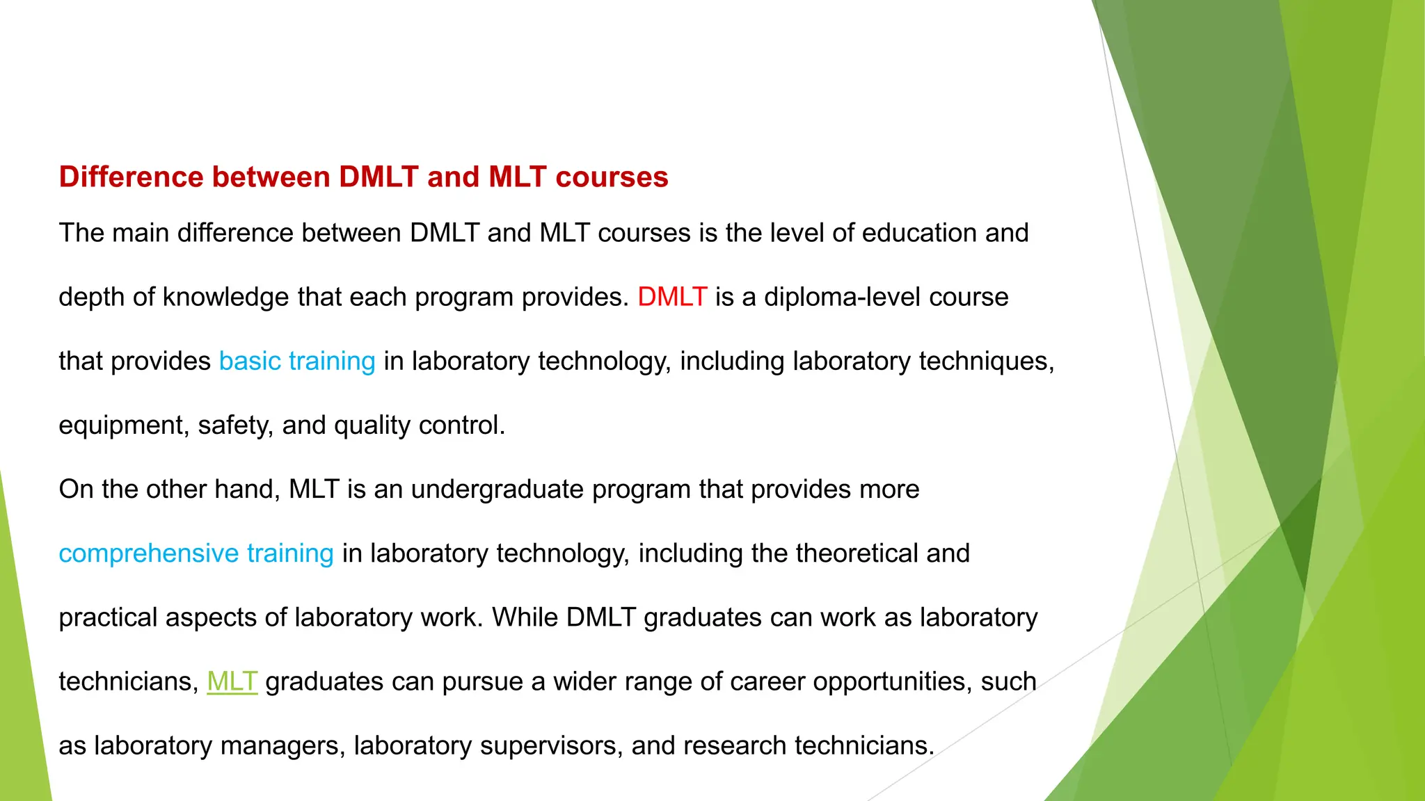 Unveiling pathways: Exploring careers as a Laboratory and Critical Care ...