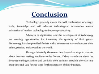 Bouquet making machine | PPTX