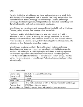 Bmm | PDF | Postgraduate Education | College Education