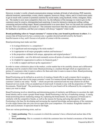 Brand Management Module 3 notes | DOCX | Advertising Industry | Industries