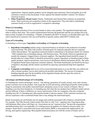 Brand Management Module 3 notes | DOCX