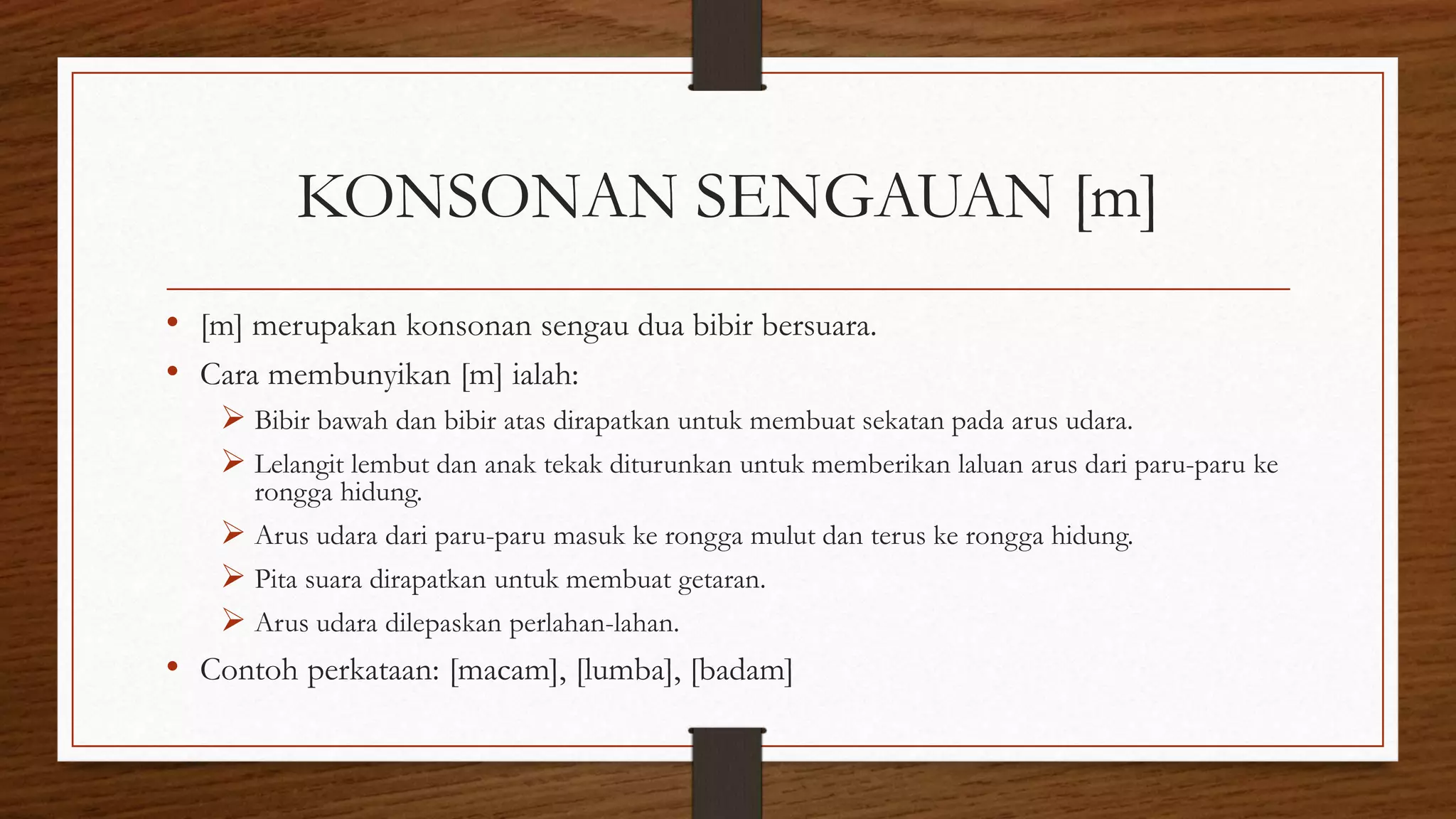 BMMB3013 Proses Penghasilan Bunyi Konsonan | PPTX