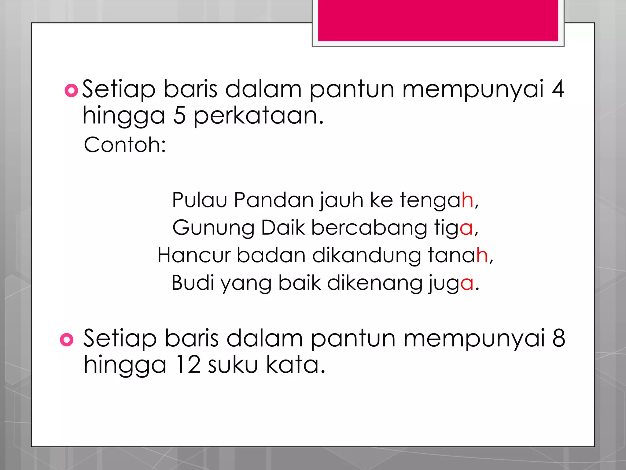 Bmm3116 pantun dan seloka | PPTX