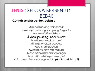 Bmm3116 pantun dan seloka | PPTX