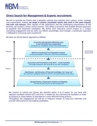 BM Management Consultancies E-Brochure | PDF