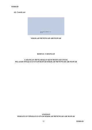 9104 BM manual format dan contoh penulisan esei berformat | PDF