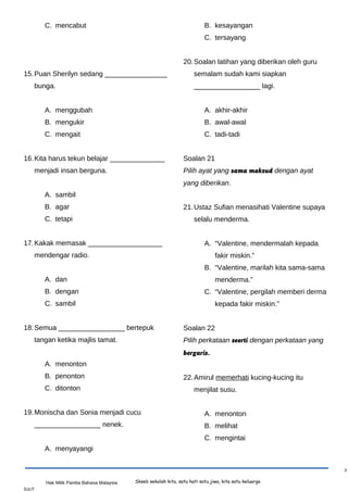 Bm mei k1 tahun 3 | PDF