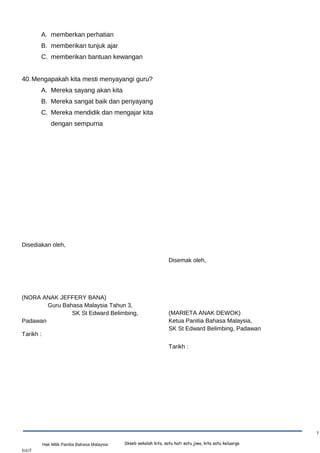 Bm mei k1 tahun 3 | PDF