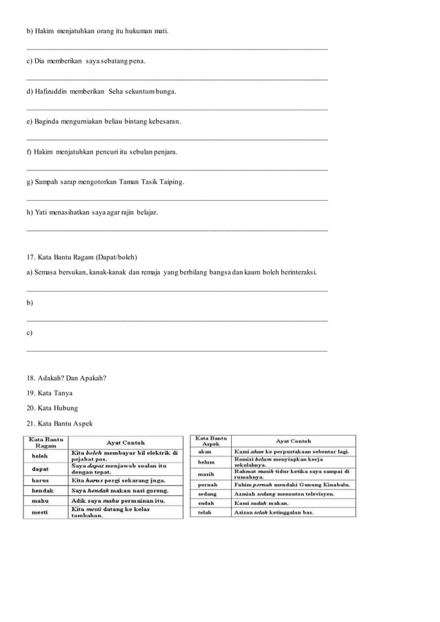 Nota Latihan Ringkas Jenis Kesalahan Tatabahasa di sediakan oleh Kelvin ...
