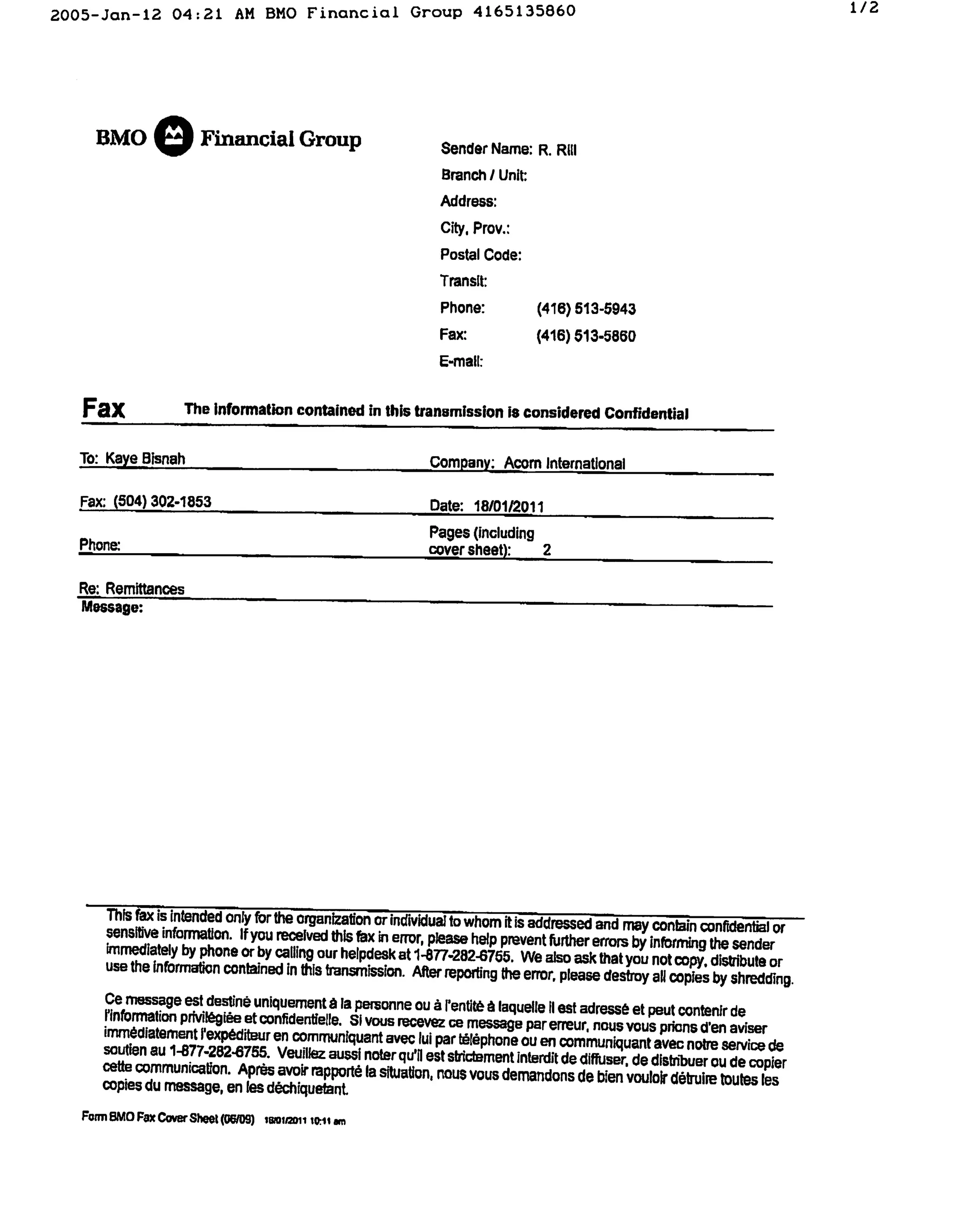 BMO Financial Response | PDF