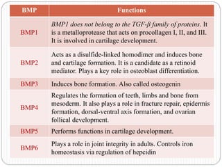 Bone morphogenic proteins | PPTX