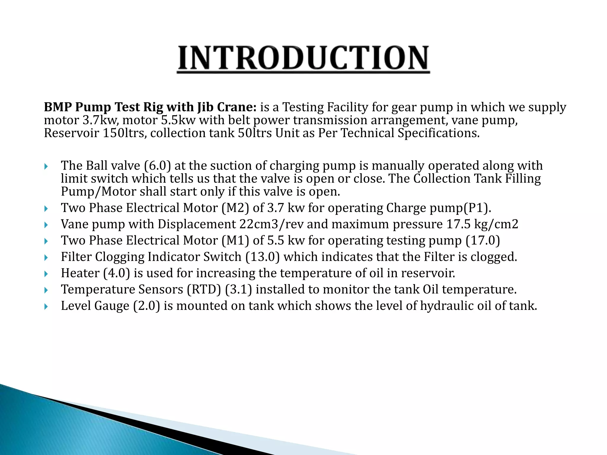 BMP Pump Test Rig | PPT