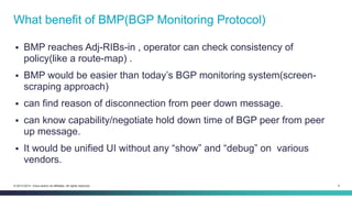 BMP (BGP Monitoring Protocol) Testing by JANOGers -1, by Shishio ...