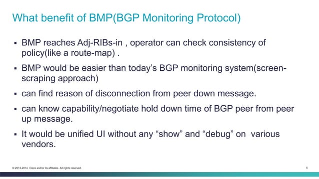BMP (BGP Monitoring Protocol) Testing by JANOGers -1, by Shishio ...