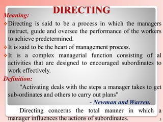 Directing and Controlling | PPT | Free Download