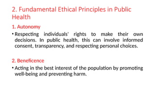 Ethics in Public Health.power point pptx | PPTX