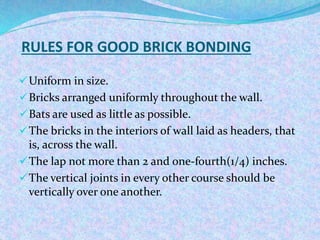 BRICK MASONRY | PPTX