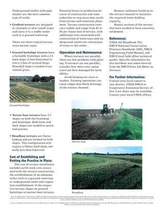 Bmp terraces | PDF | Agriculture | Industries