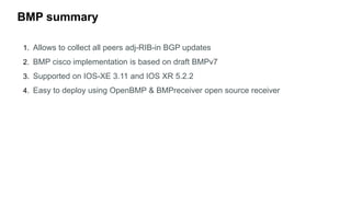 BGP Monitoring Protocol | PPTX