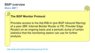 BGP Monitoring Protocol | PPTX