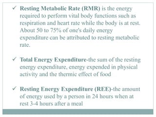 BMR- Nutrition 1& 2 in Health and disease | PPT