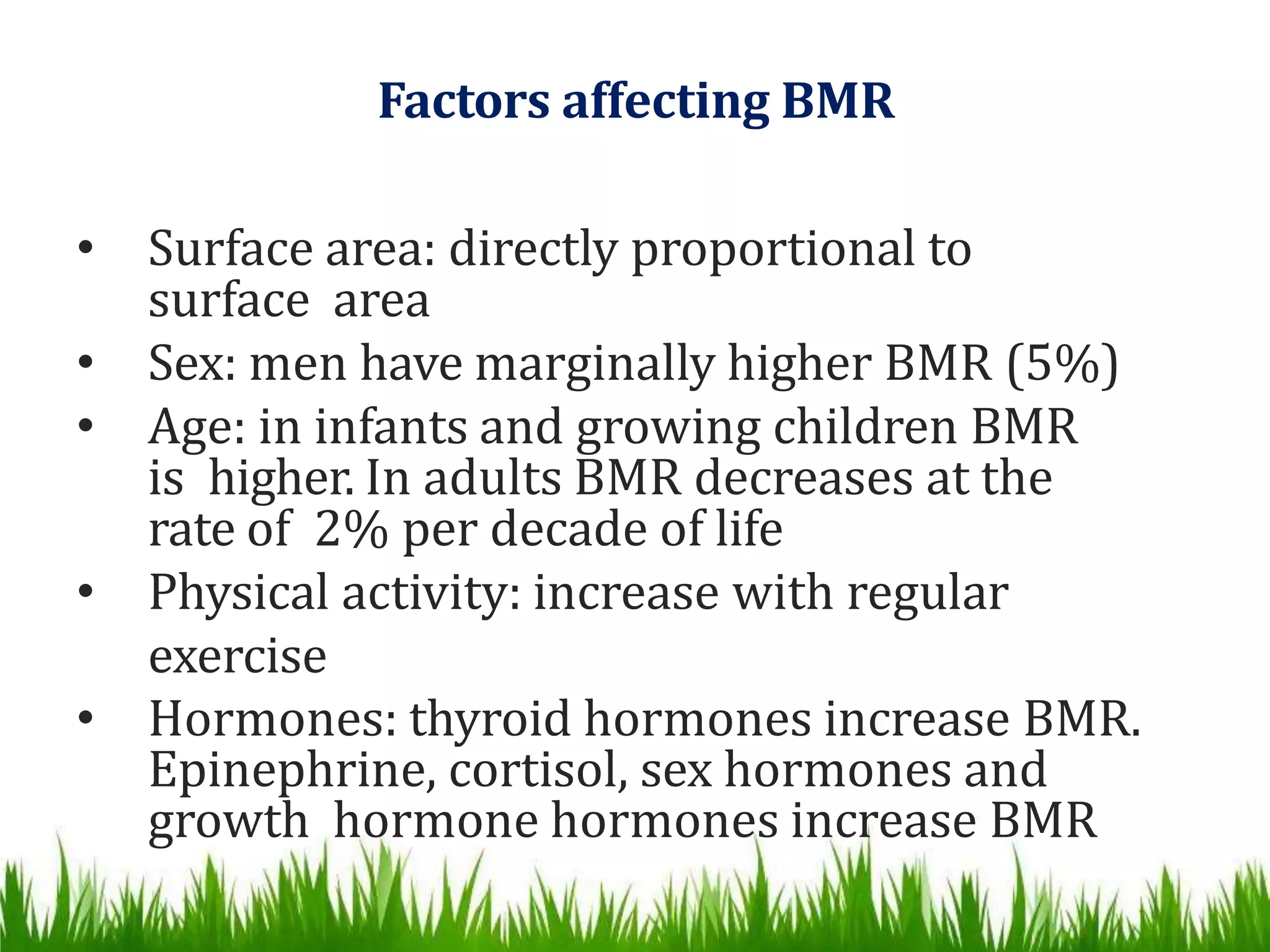 BASAL METABOLIC RATE | PPTX