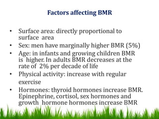 BASAL METABOLIC RATE | PPTX