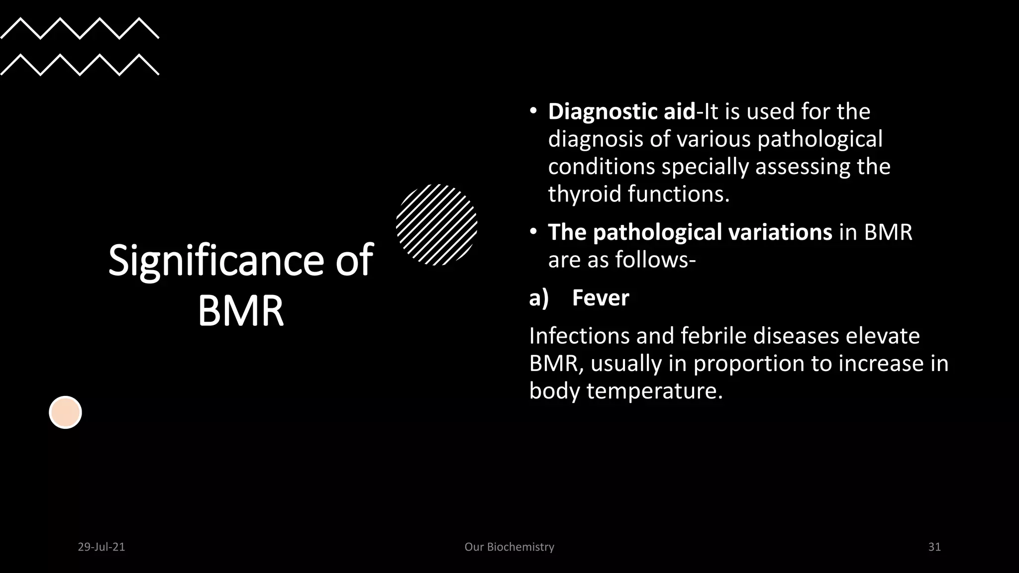 Basal metabolic rate (BMR)- Factors affecting BMR, measurement and ...