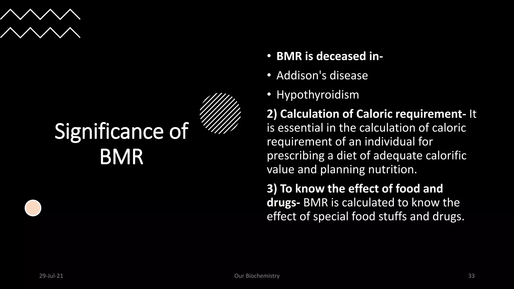 Basal metabolic rate (BMR)- Factors affecting BMR, measurement and ...