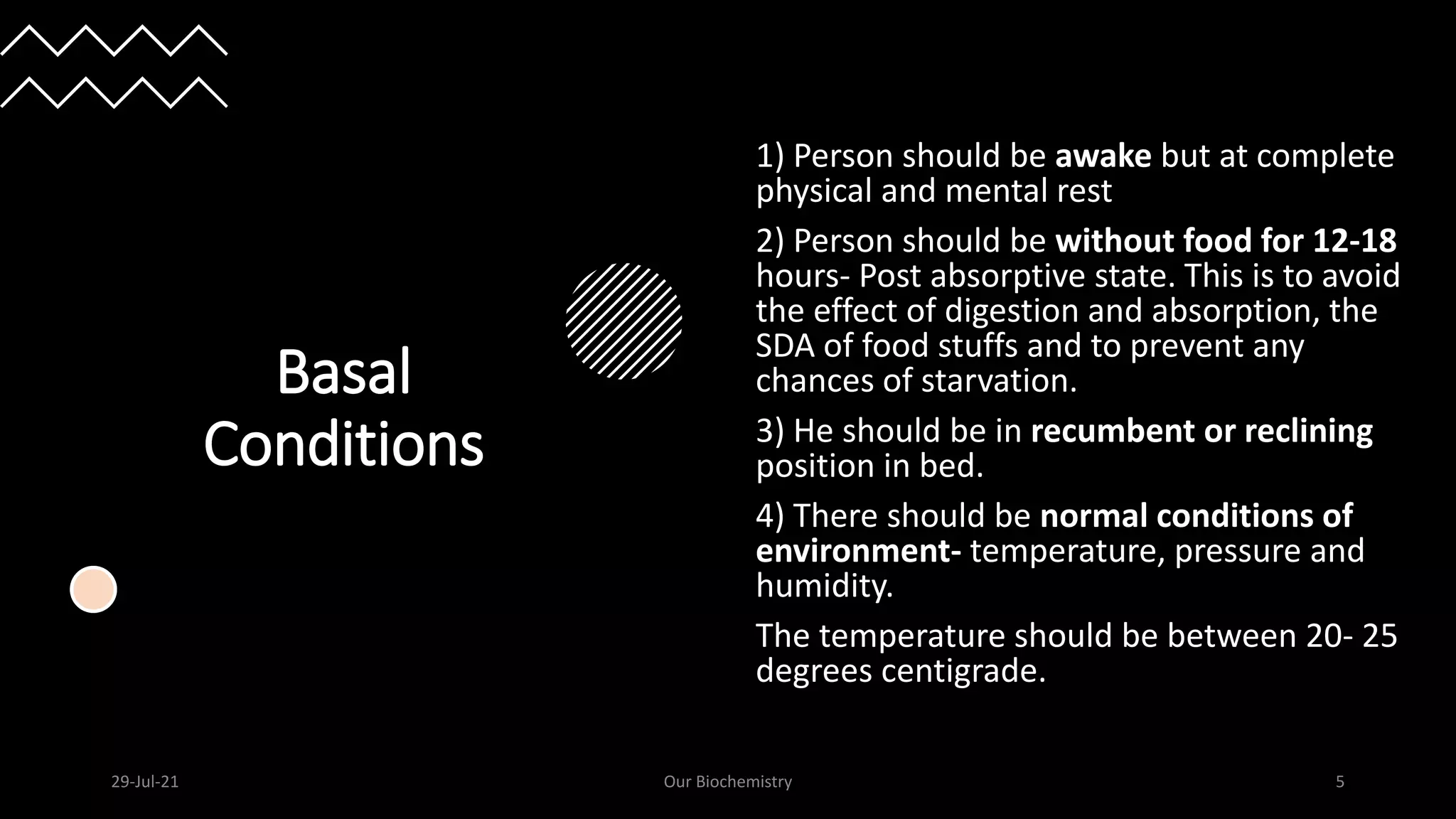 Basal metabolic rate (BMR)- Factors affecting BMR, measurement and ...