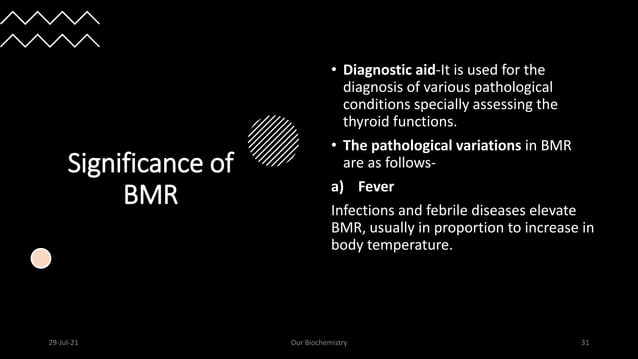 Basal metabolic rate (BMR)- Factors affecting BMR, measurement and ...