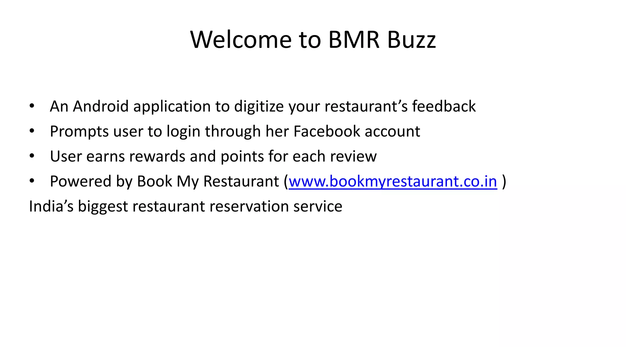 BMR BUZZ | PPT