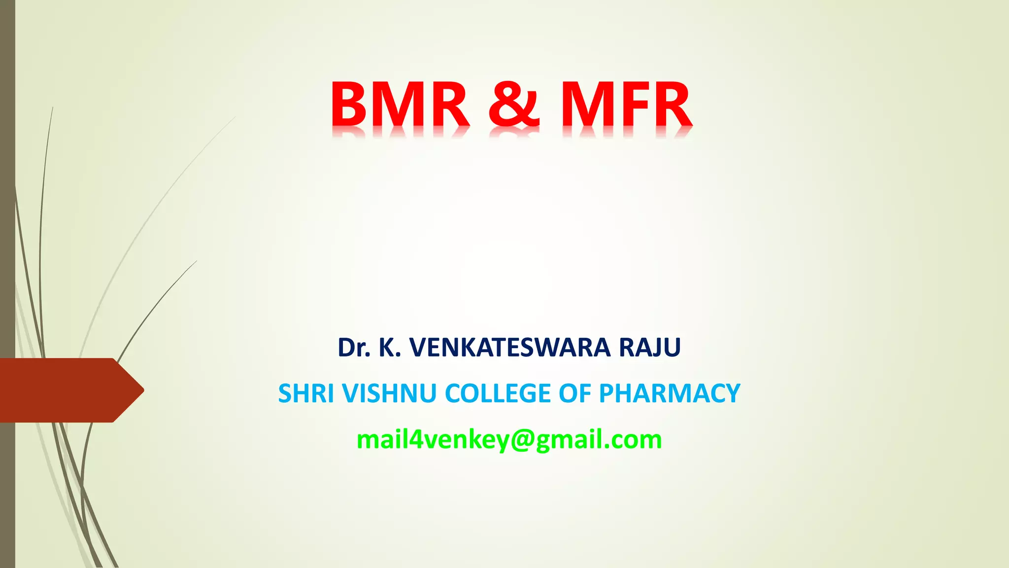 BMR & MFR | PPSX