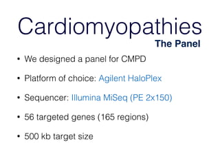 Target Enrichment with NGS: Cardiomyopathy as a case study - BMR ...