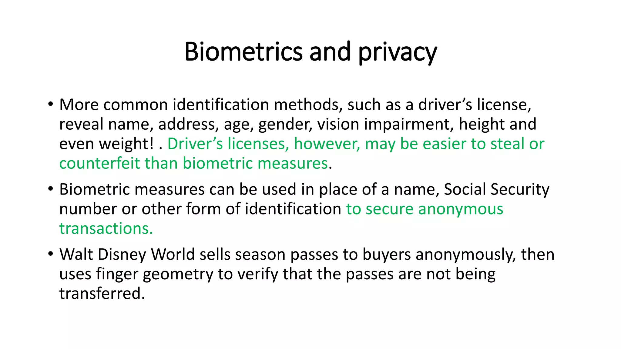 BMS _ 1. Biometrics and privacy.ppt
