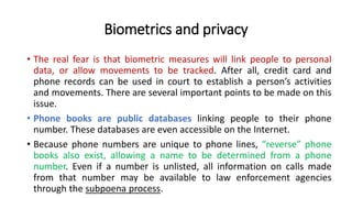 BMS _ 1. Biometrics and privacy.ppt