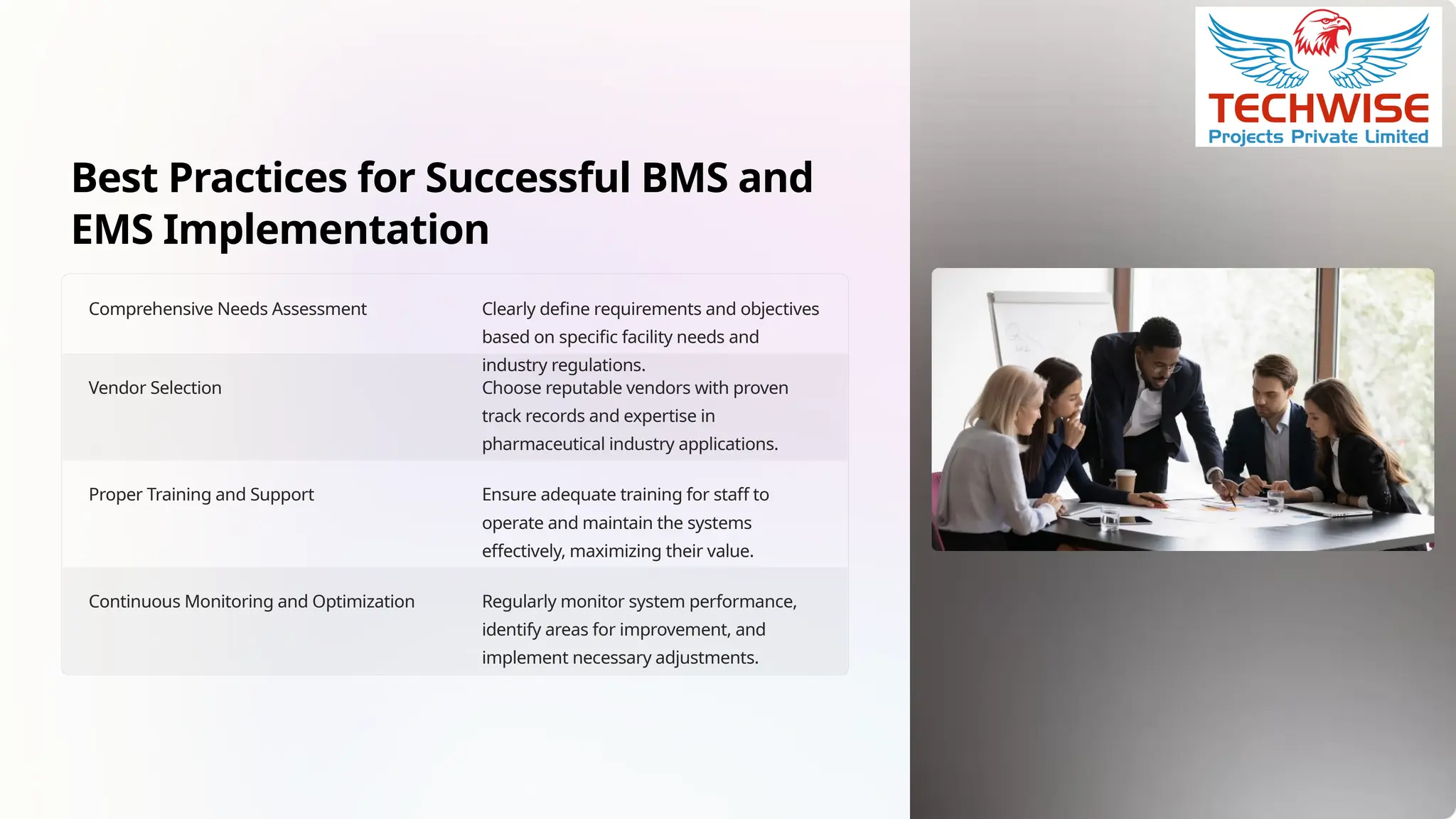 BMS and EMS for a pharma by TECHWISE.pptx
