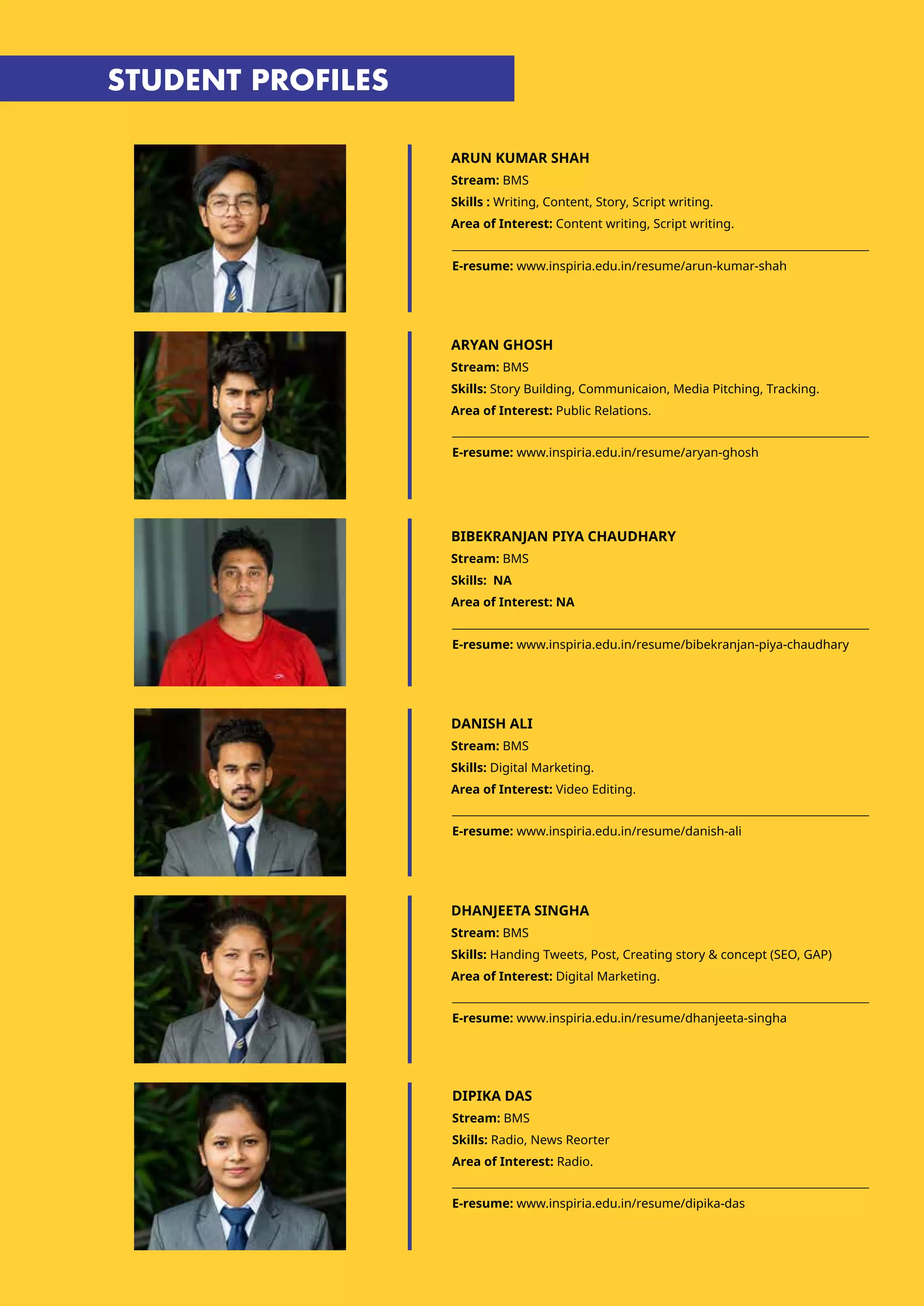 BMS Placement Brochure | Batch of 2016 | PDF