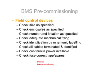 BMS COMMISSIONING CODE C_CIBSE | PDF