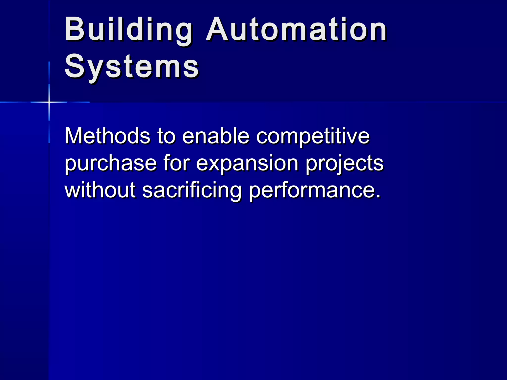 Building Automation System (BAS) competitive buying strategies | PPT ...