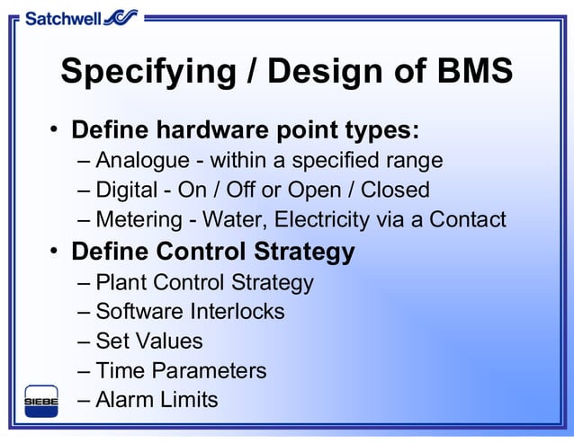 BMS Design (BAS-Building Automation System) | PDF