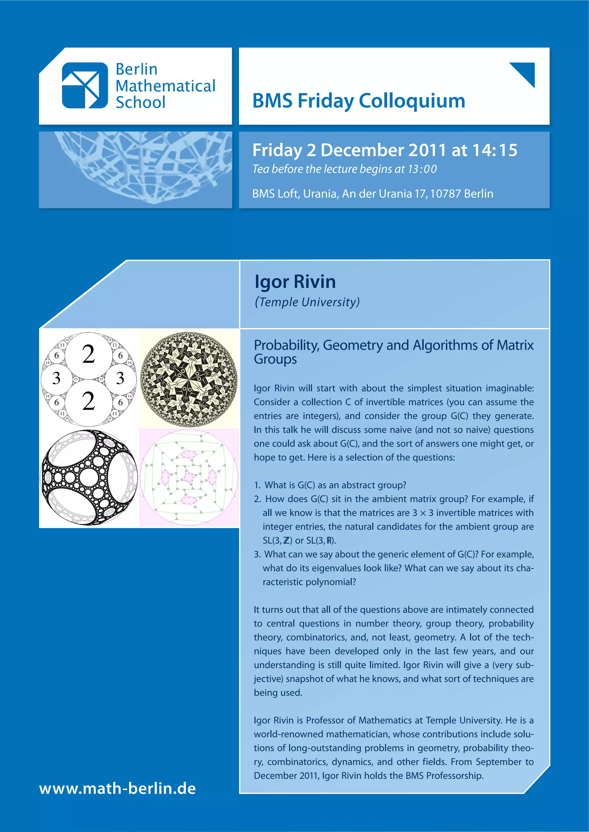 Bms friday Colloquium | PDF